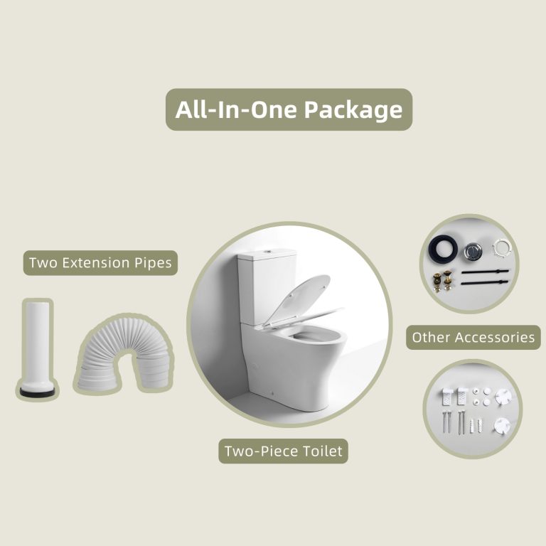 MaceratingFlo ARES P-Trap Two-Piece Rear Discharge Toilet