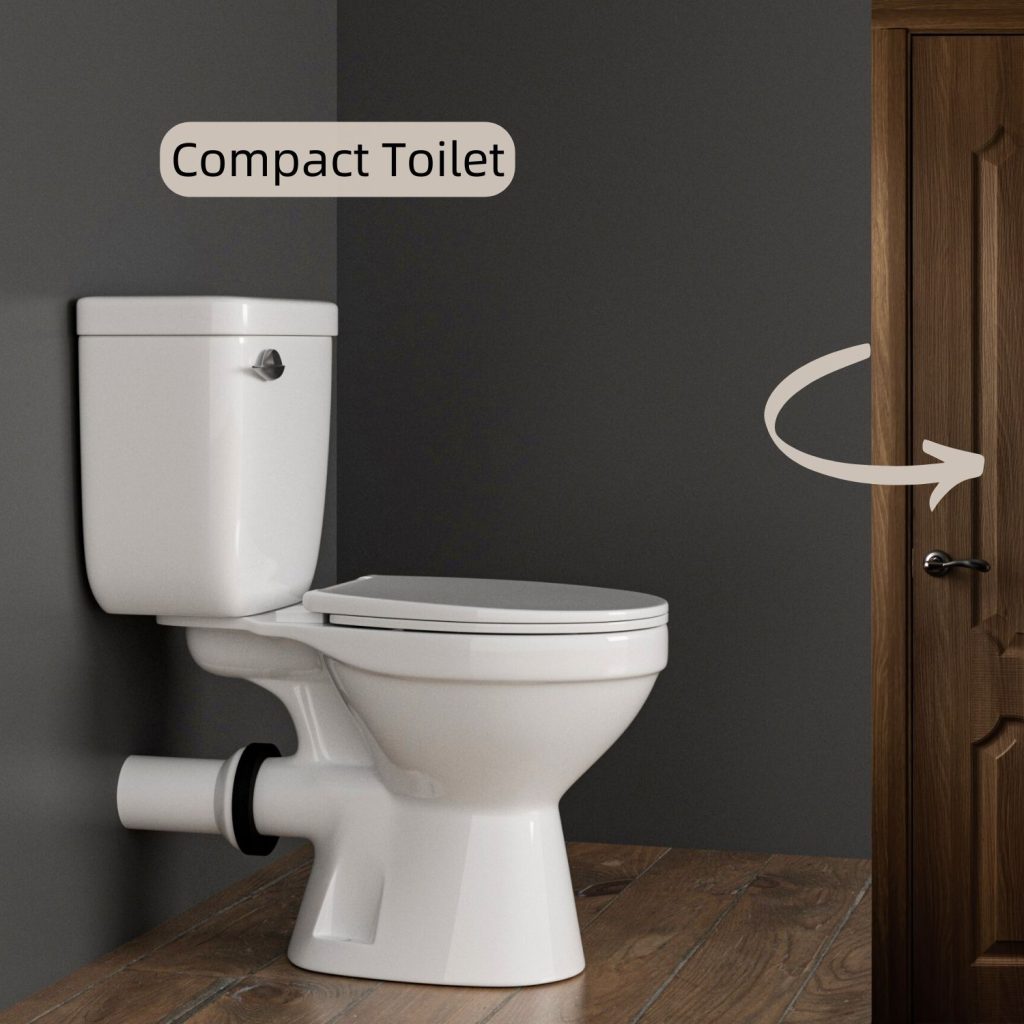MaceratingFlo Rear-Outlet Toilet with Tank