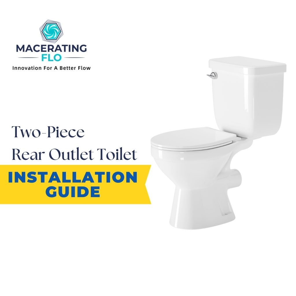 MaceratingFlo Rear-Outlet Toilet with Tank