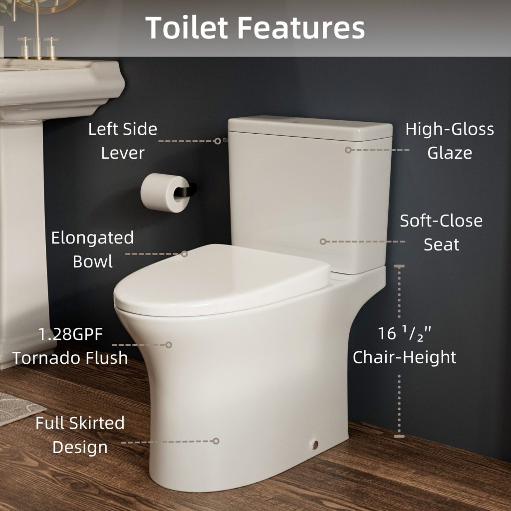 MaceratingFlo R5 Rear-Outlet Toilet Two-Piece Elongated Bowl