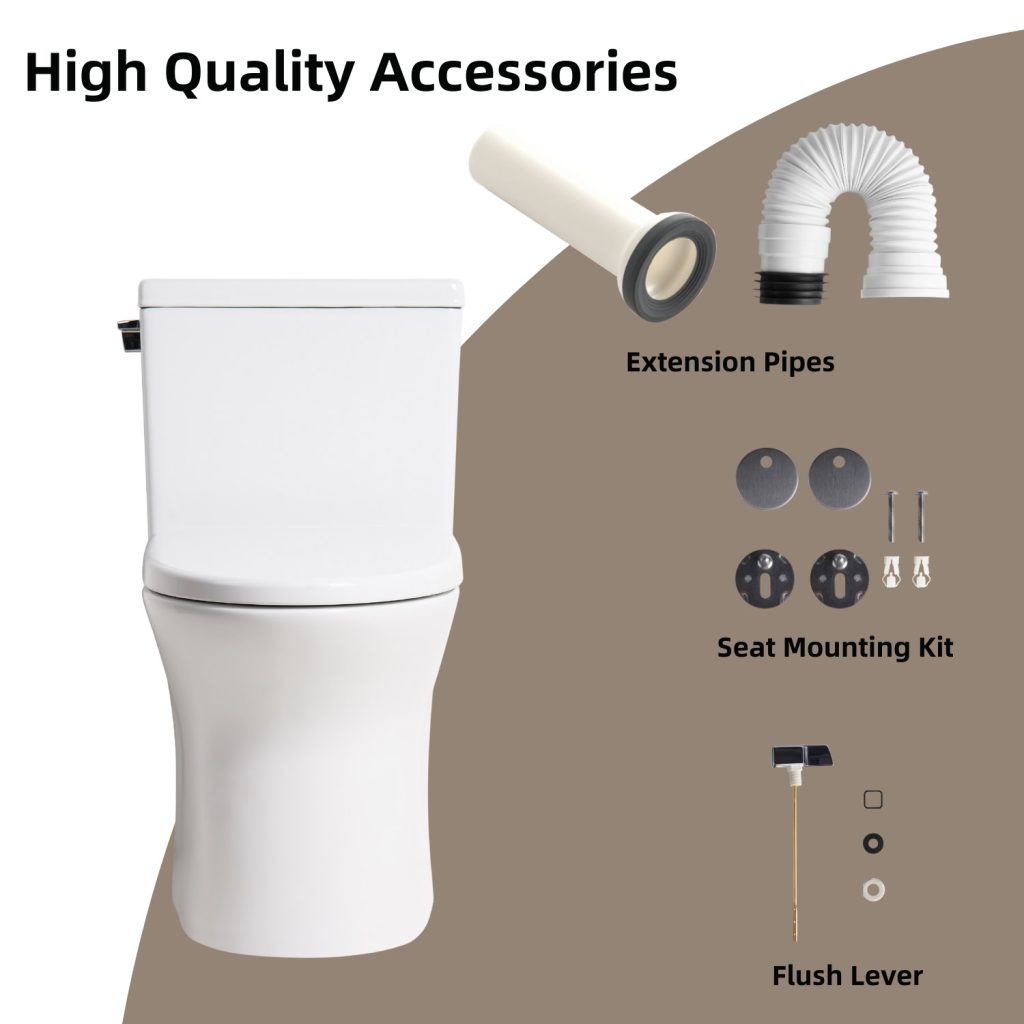 MaceratingFlo R5 Rear-Outlet Toilet Two-Piece Elongated Bowl