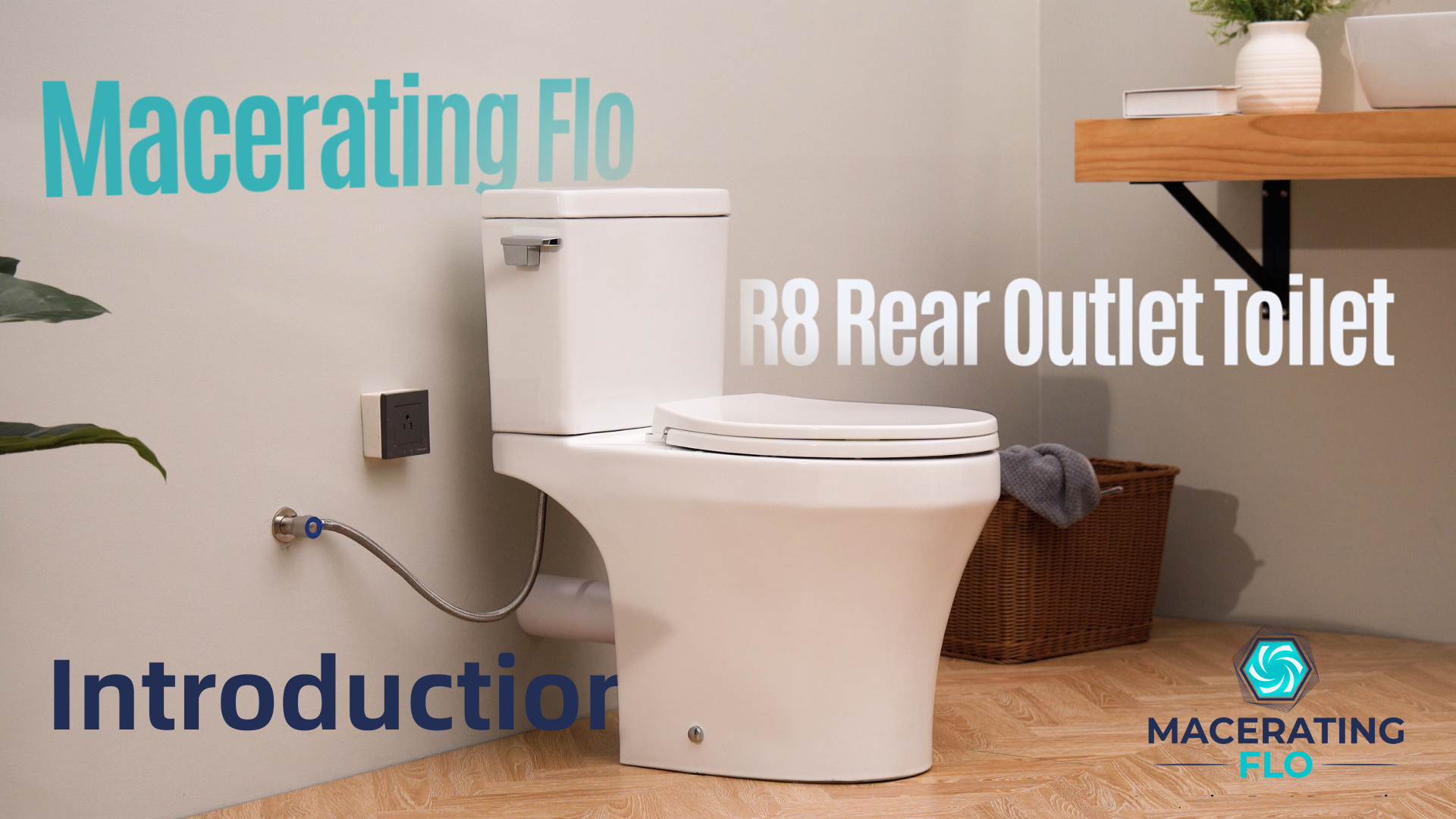 MaceratingFlo Rear Discharge Two-Piece Toilet
